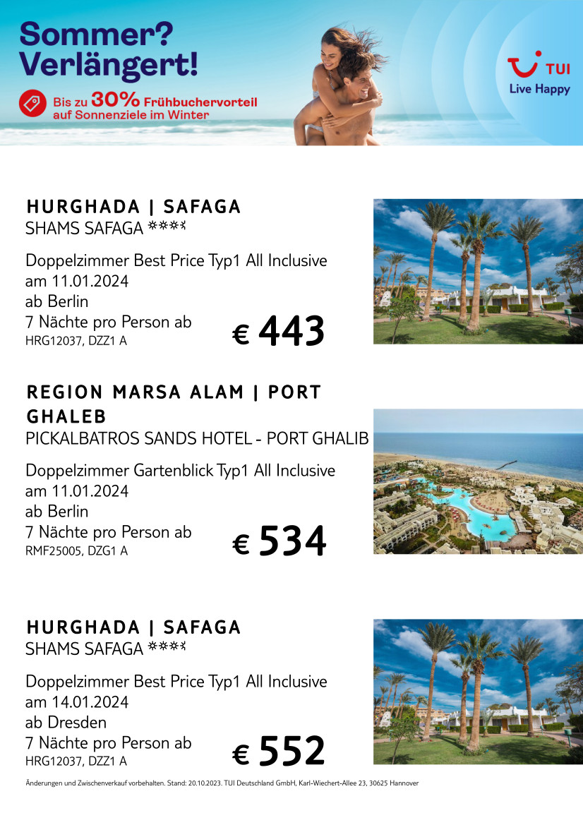 TUI Flyer – Reisebüro Spreewald Reisen Inhaber Mark Schönborn e.K.